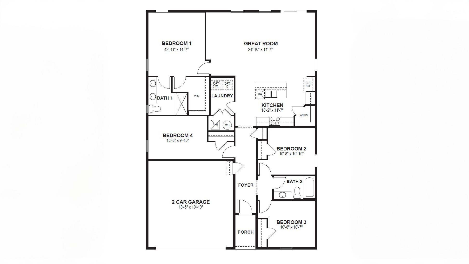 Floor Plan in Plover Point | Millsboro, DE | D.R. Horton