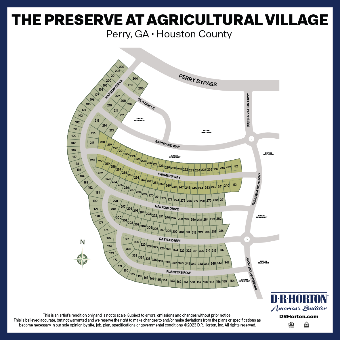 New Homes in The Preserve Agricultural Village | PERRY, GA | D.R. Horton