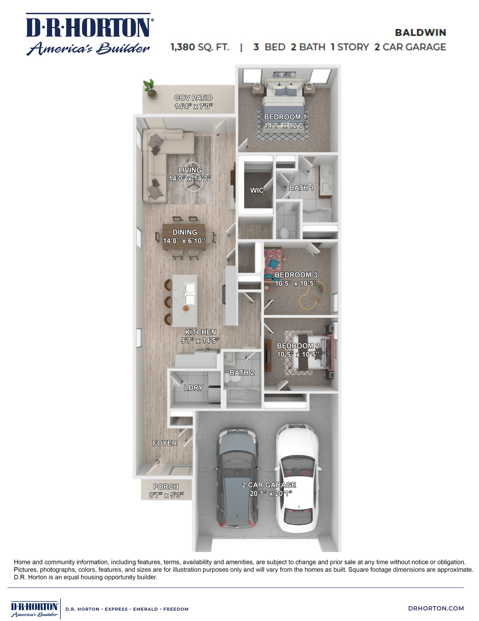 Floor Plan in Pelican Lakes | BATON ROUGE, LA | D.R. Horton