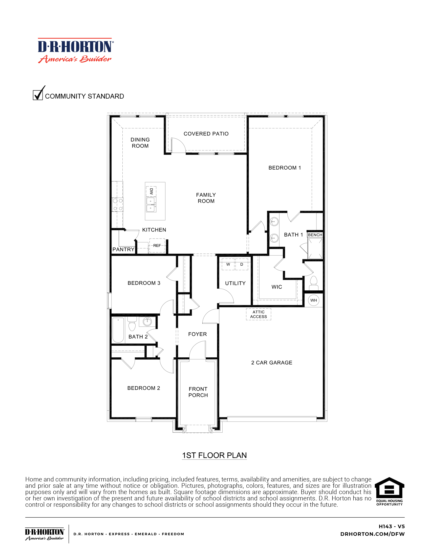 Floor Plan in Silverado | Aubrey, TX | D.R. Horton