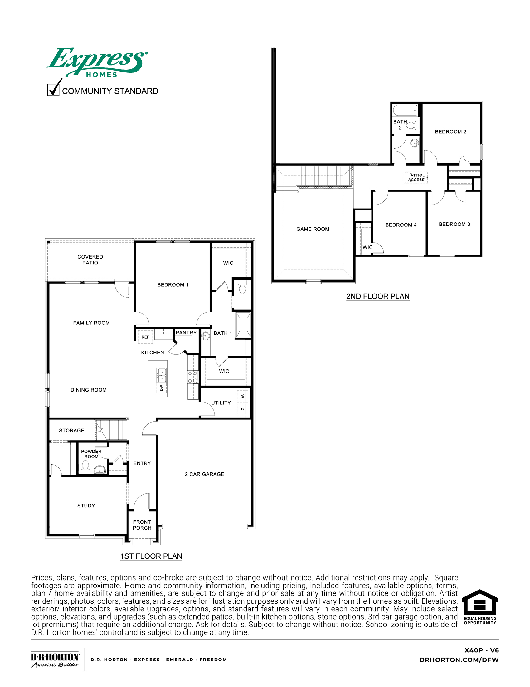 Floor Plan in Stuart Ridge | Denton, TX | D.R. Horton