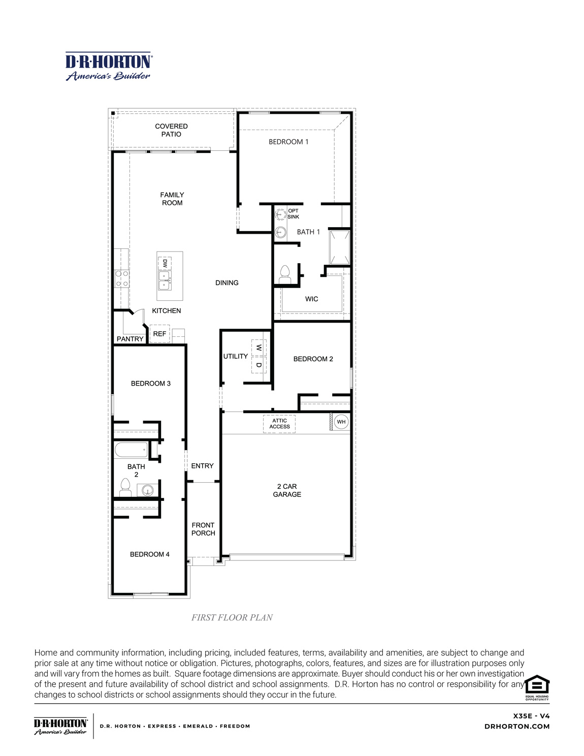 Floor Plan in Yowell Ranch | KILLEEN, TX | D.R. Horton