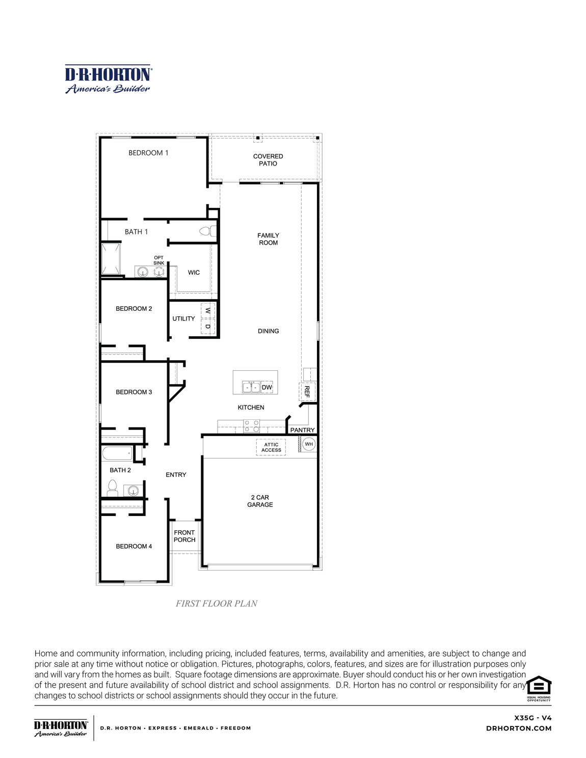Floor Plan in Yowell Ranch | KILLEEN, TX | D.R. Horton