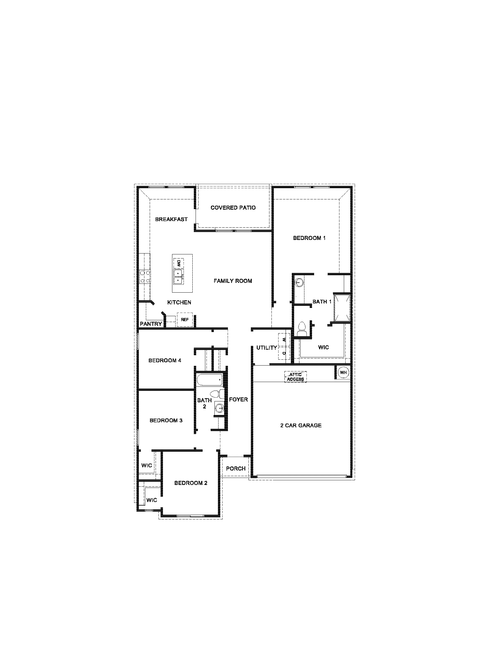 Floor Plan in Eastern Wells | JARRELL, TX | D.R. Horton