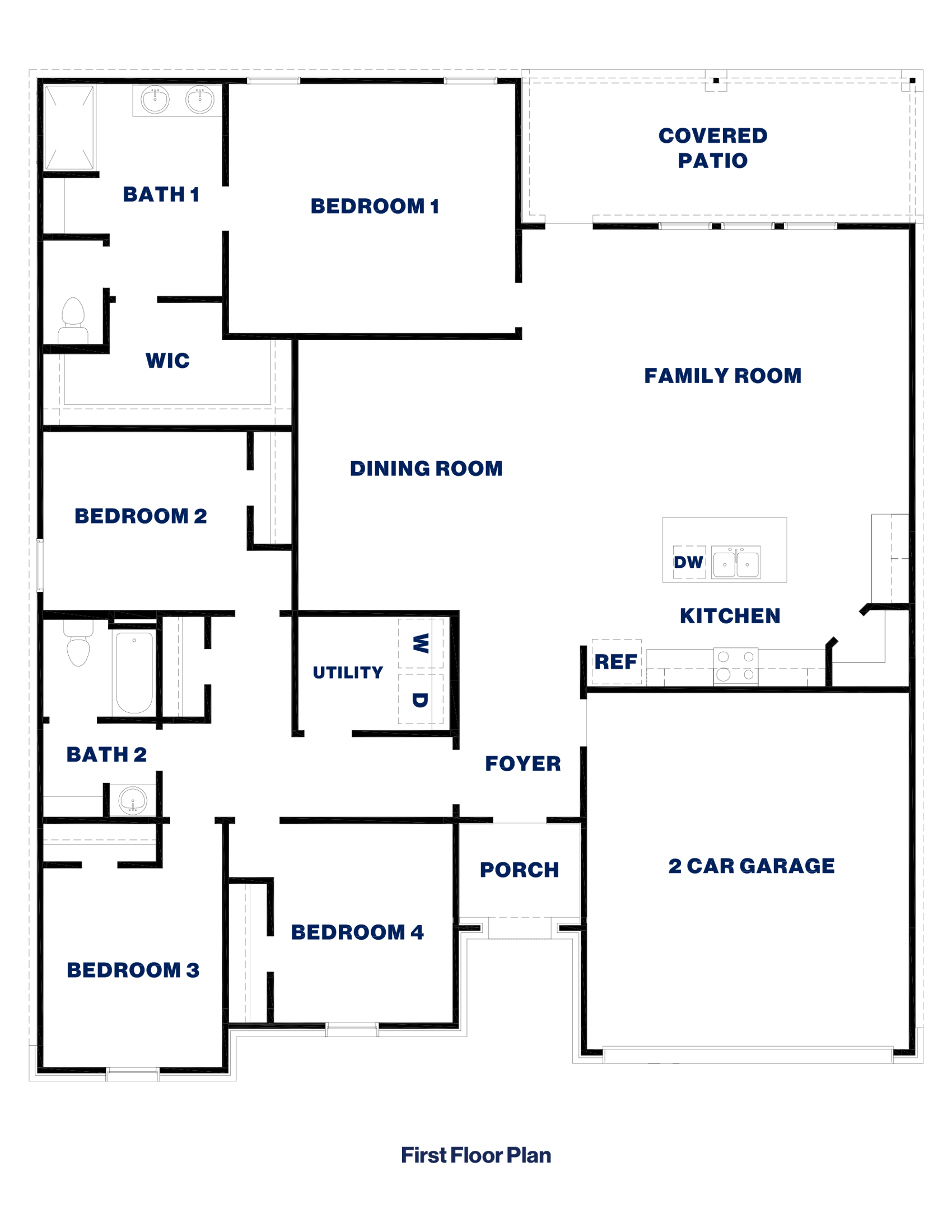 Floor Plan in Williams Reserve East | Conroe, TX | D.R. Horton