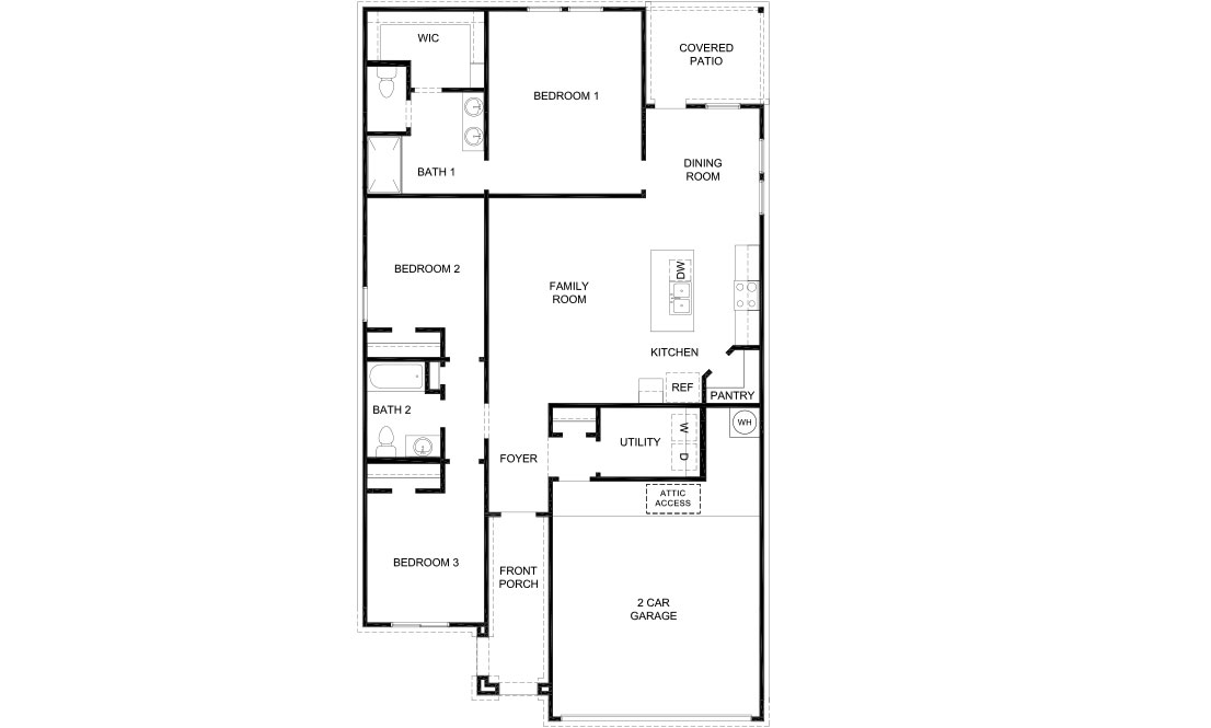 Floor Plan in Tamarron | Fulshear, TX | D.R. Horton