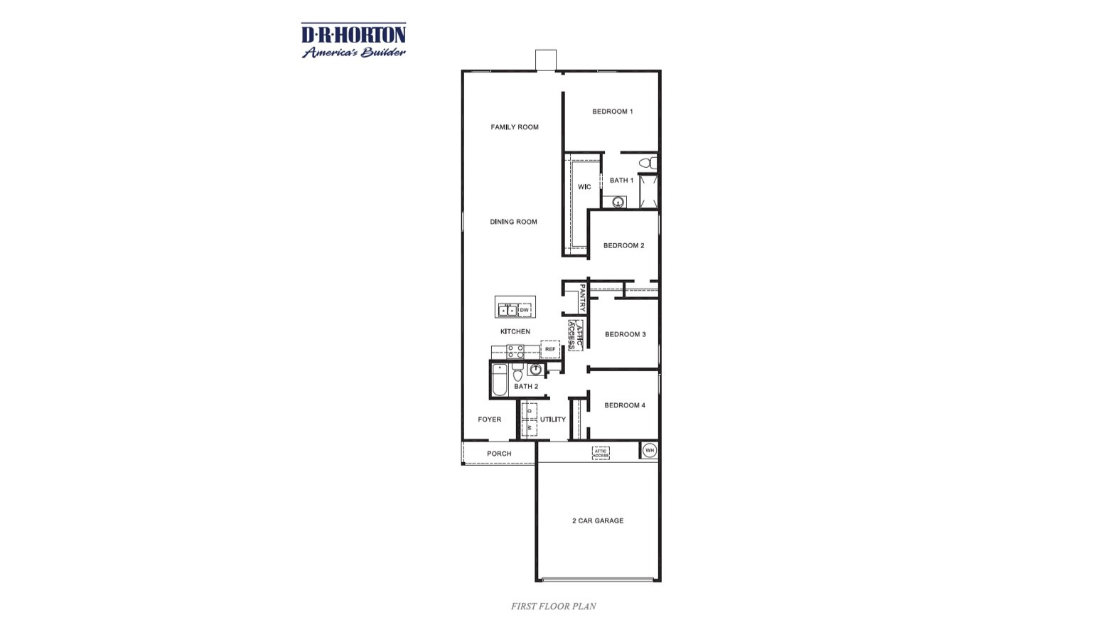 Floor Plan in Millbrooke | Wallis, TX | D.R. Horton