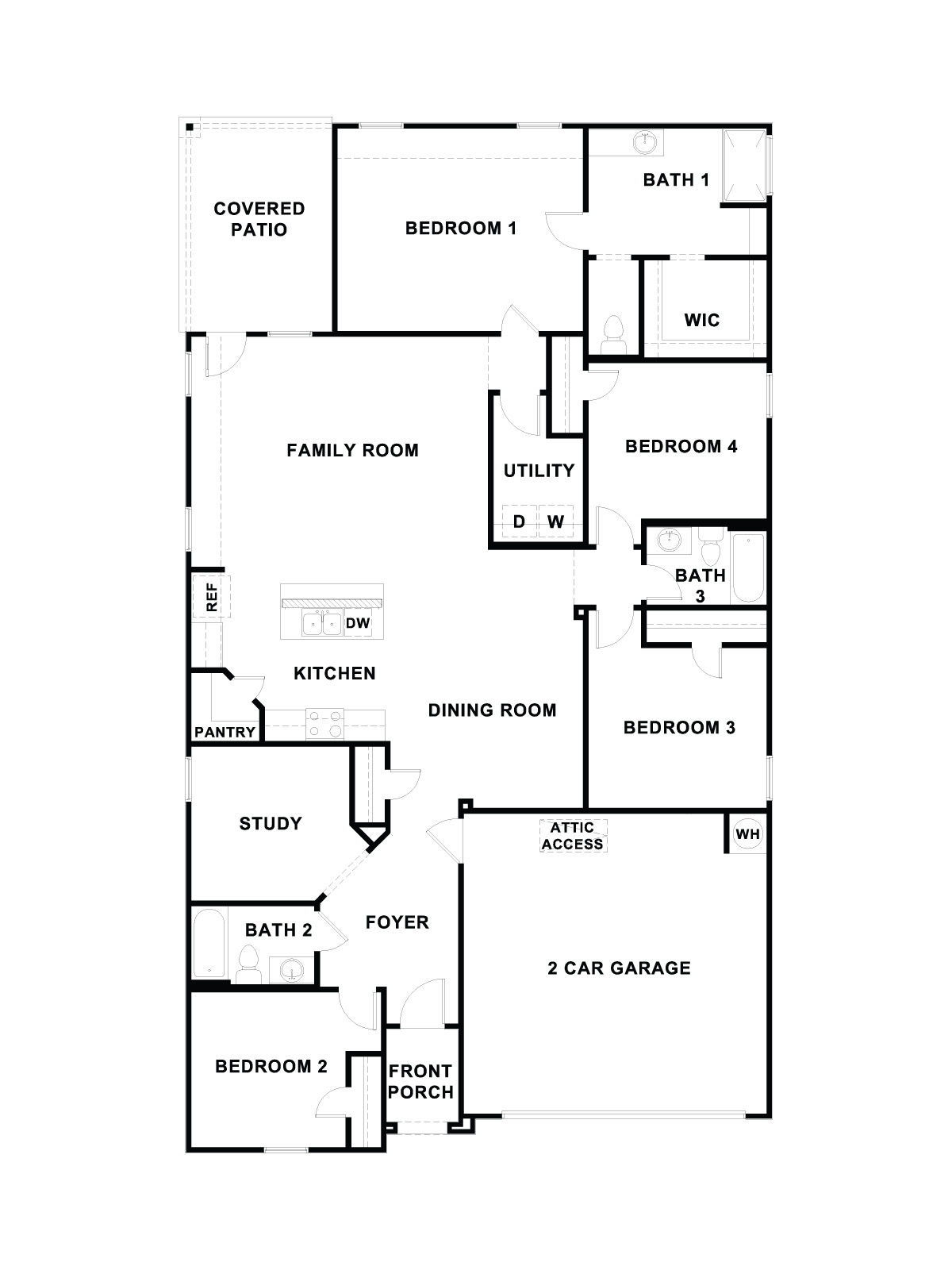 Floor Plan in Navarro Fields | Seguin, TX | D.R. Horton