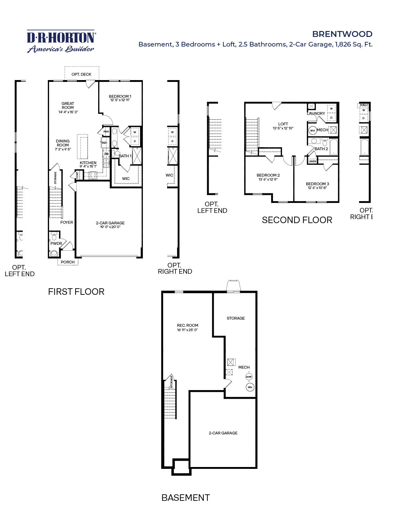 Floor Plan in Edward Ryan Estates | Washington, PA | D.R. Horton