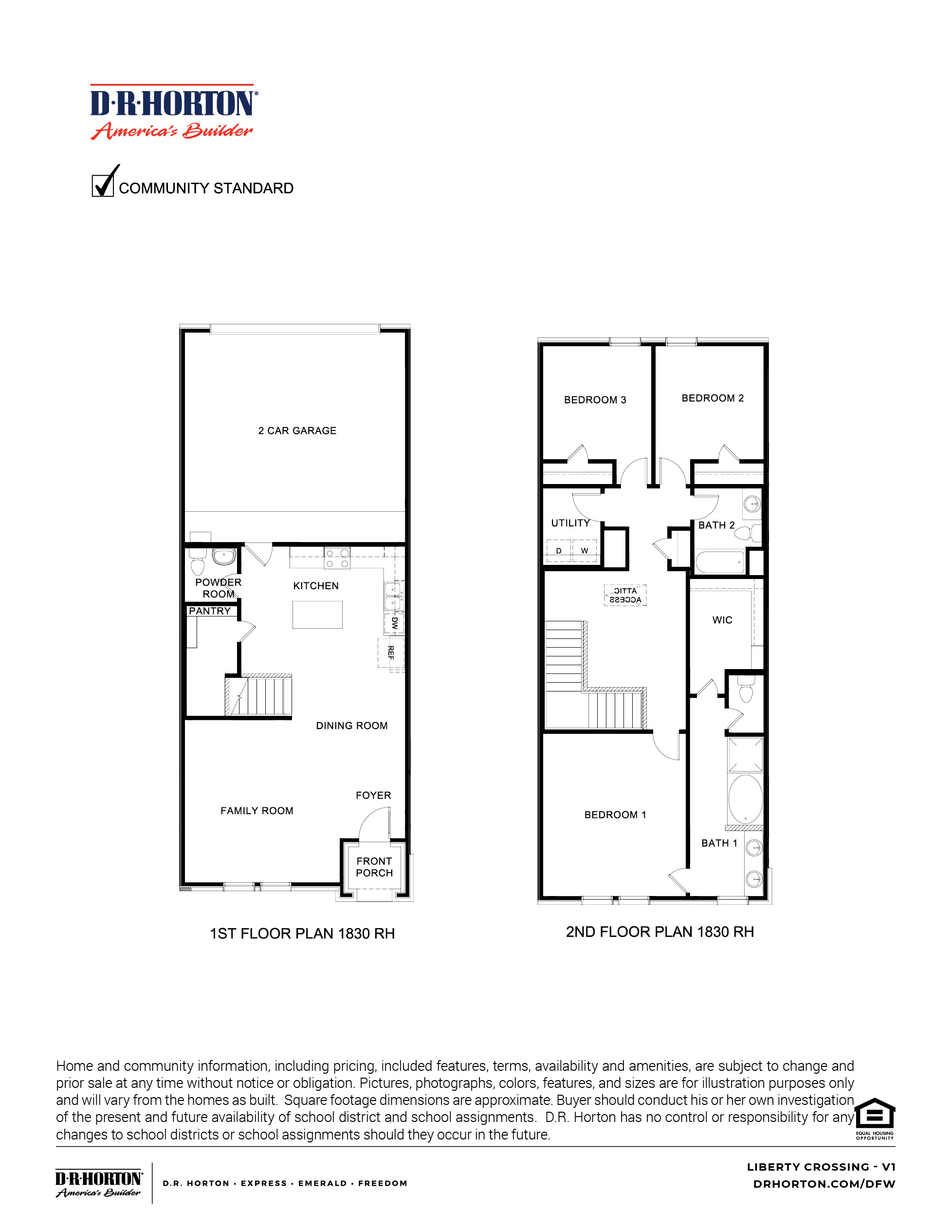 Floor Plan in Liberty Crossing | Royse City, TX | D.R. Horton