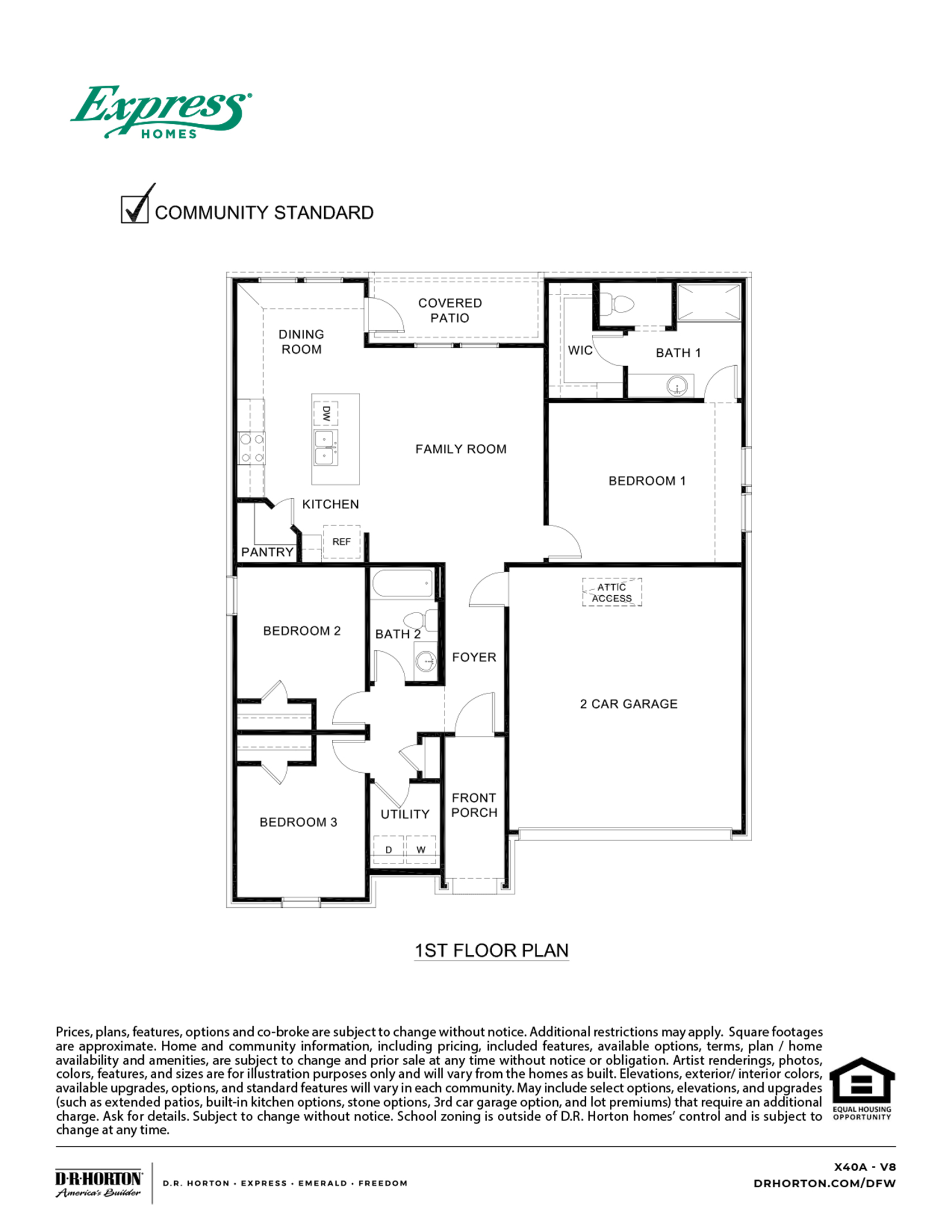 Floor Plan in Cartwright Ranch | Crandall, TX | D.R. Horton