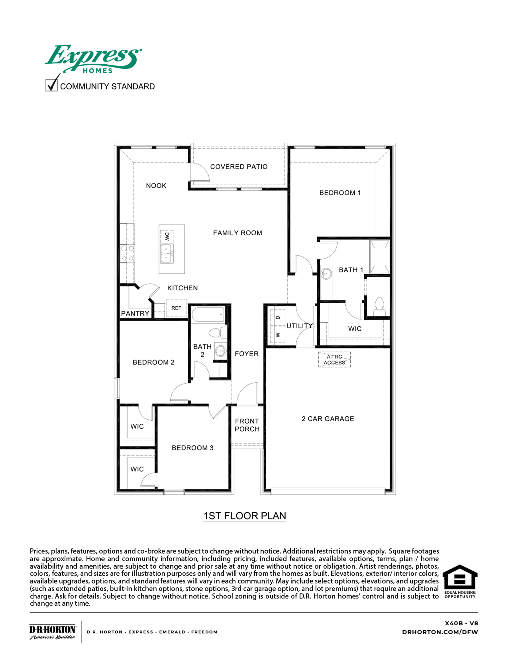 Floor Plan in Cartwright Ranch | Crandall, TX | D.R. Horton