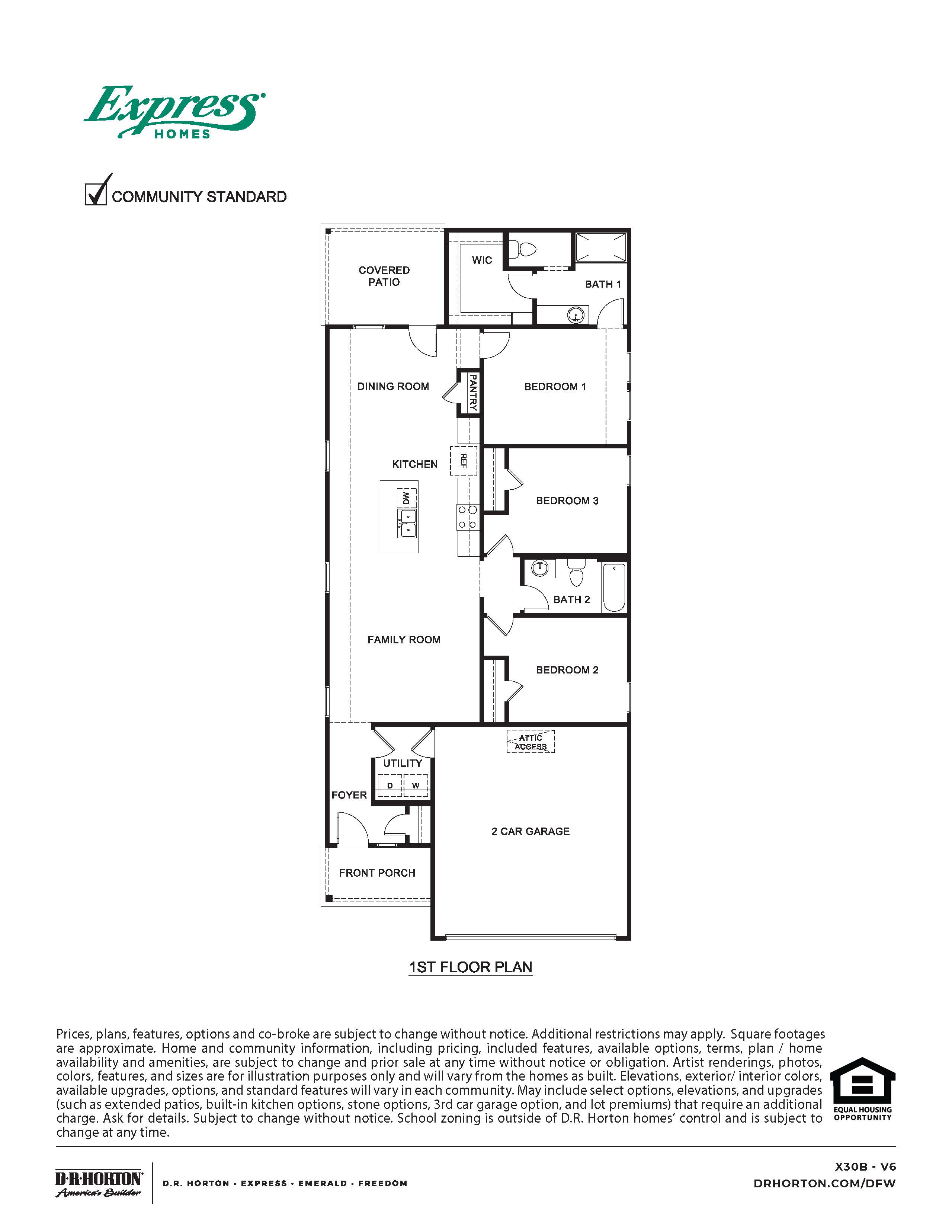 Floor Plan in Cartwright Ranch | Crandall, TX | D.R. Horton