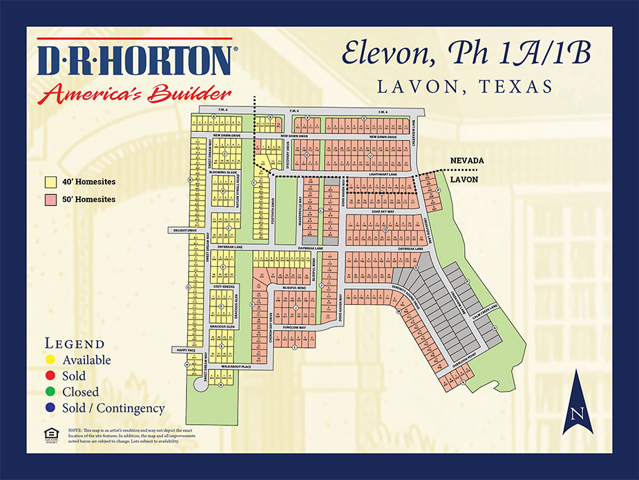 New Homes in Elevon | Lavon, TX | D.R. Horton