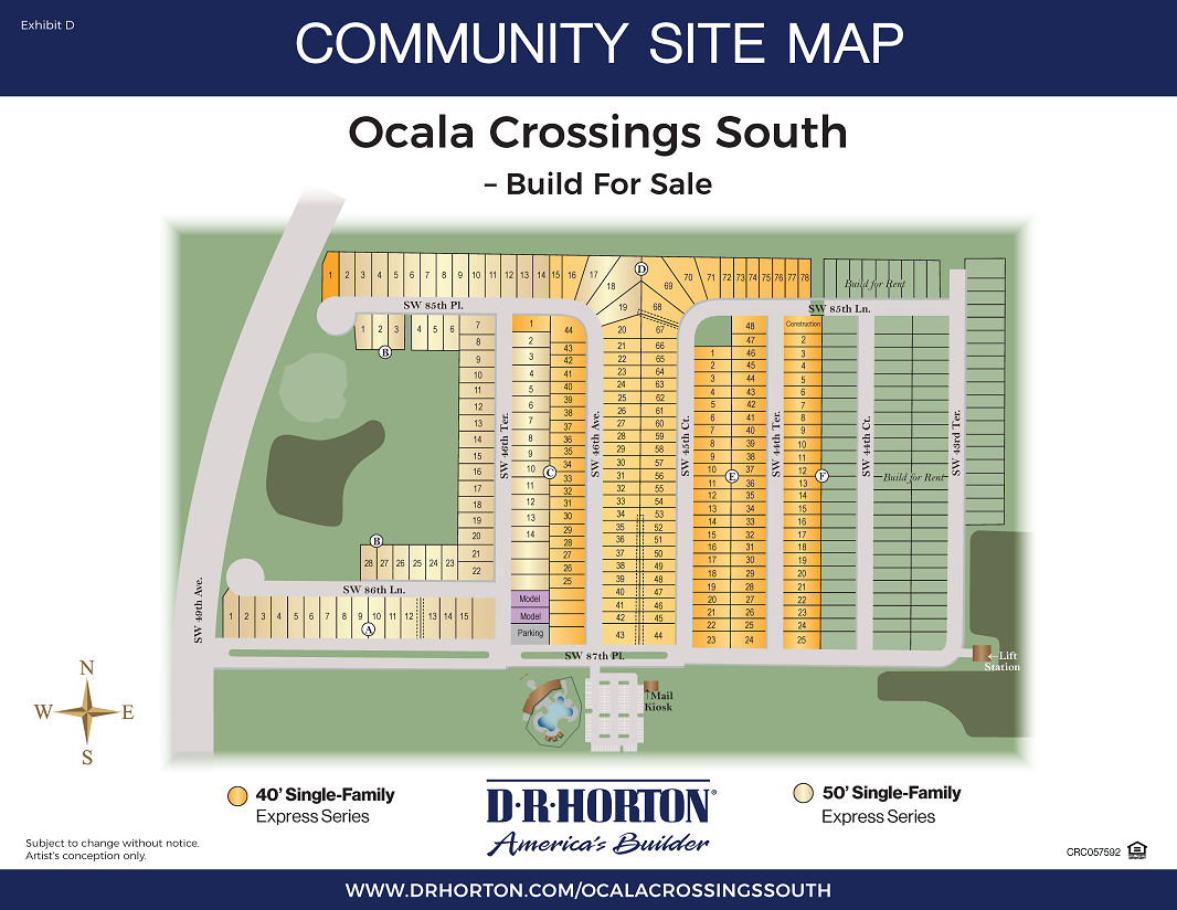 New Homes in Ocala Crossings South | OCALA, FL | D.R. Horton