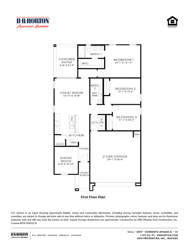Floor Plan in Sorrento | Maricopa, AZ | D.R. Horton