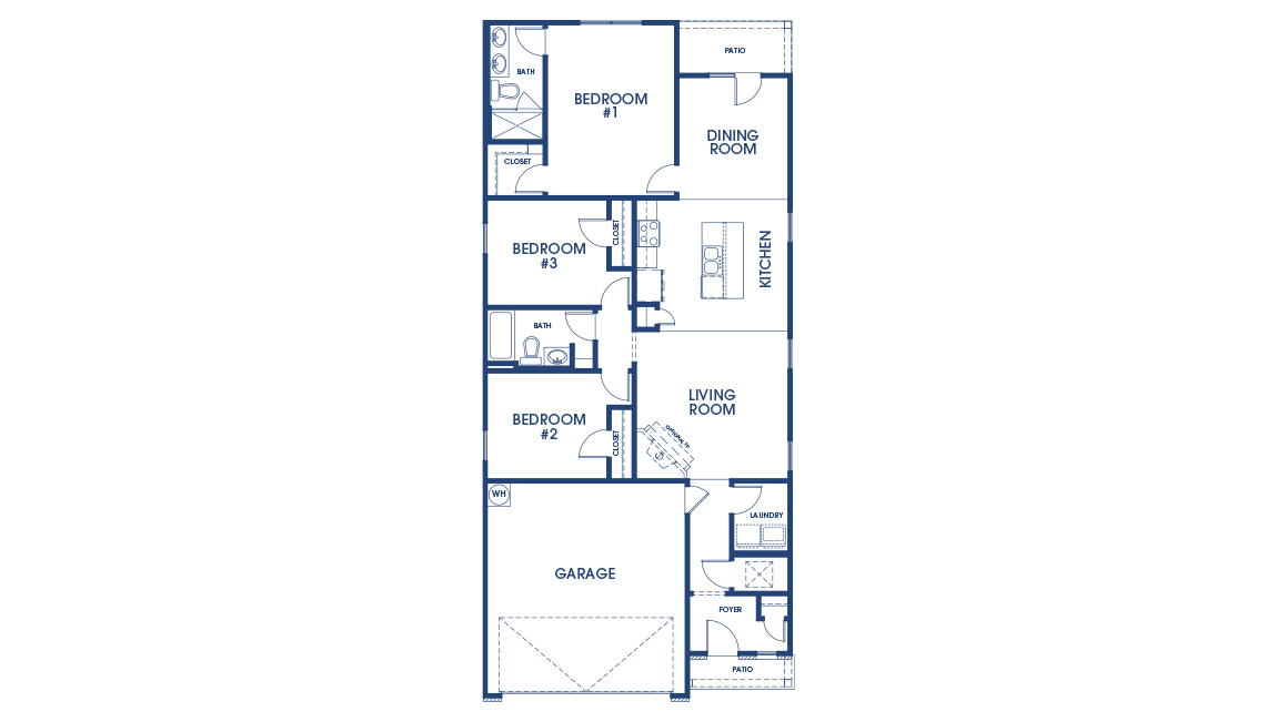 Floor Plan in The Abbey at Trolley Run Station Townhomes | AIKEN, SC ...