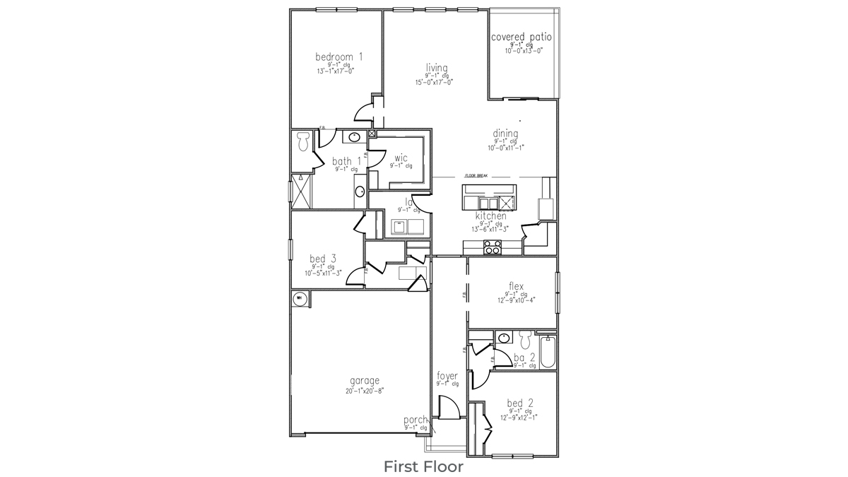 Floor Plan in Lakeview Kitfield | Moncks Corner, SC | D.R. Horton