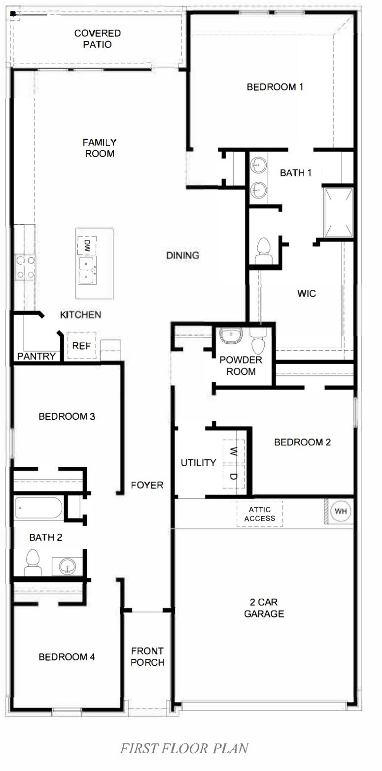 Floor Plan in Watermark | Alvin, TX | D.R. Horton