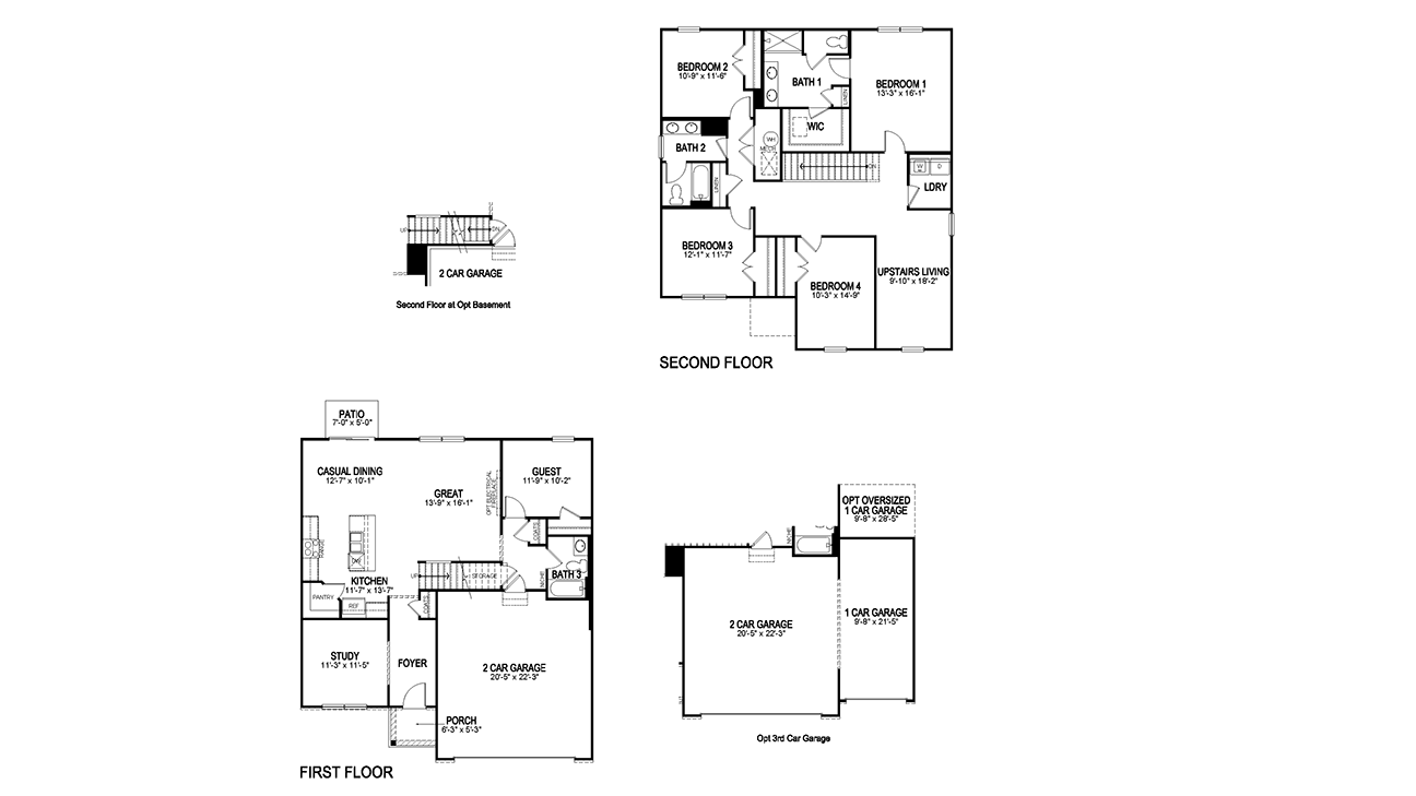 Floor Plan in Brookview | Canal Winchester, OH | D.R. Horton