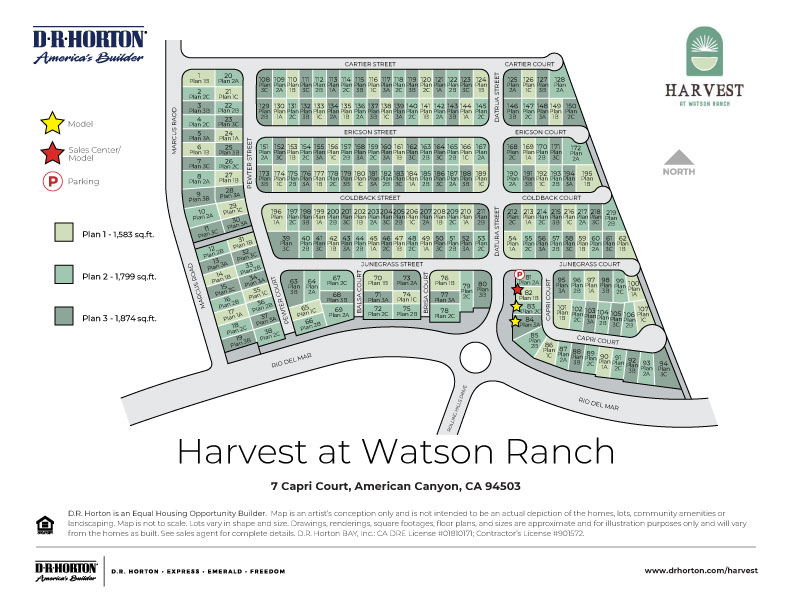 New Homes in Harvest at Watson Ranch | American Canyon, CA | D.R. Horton