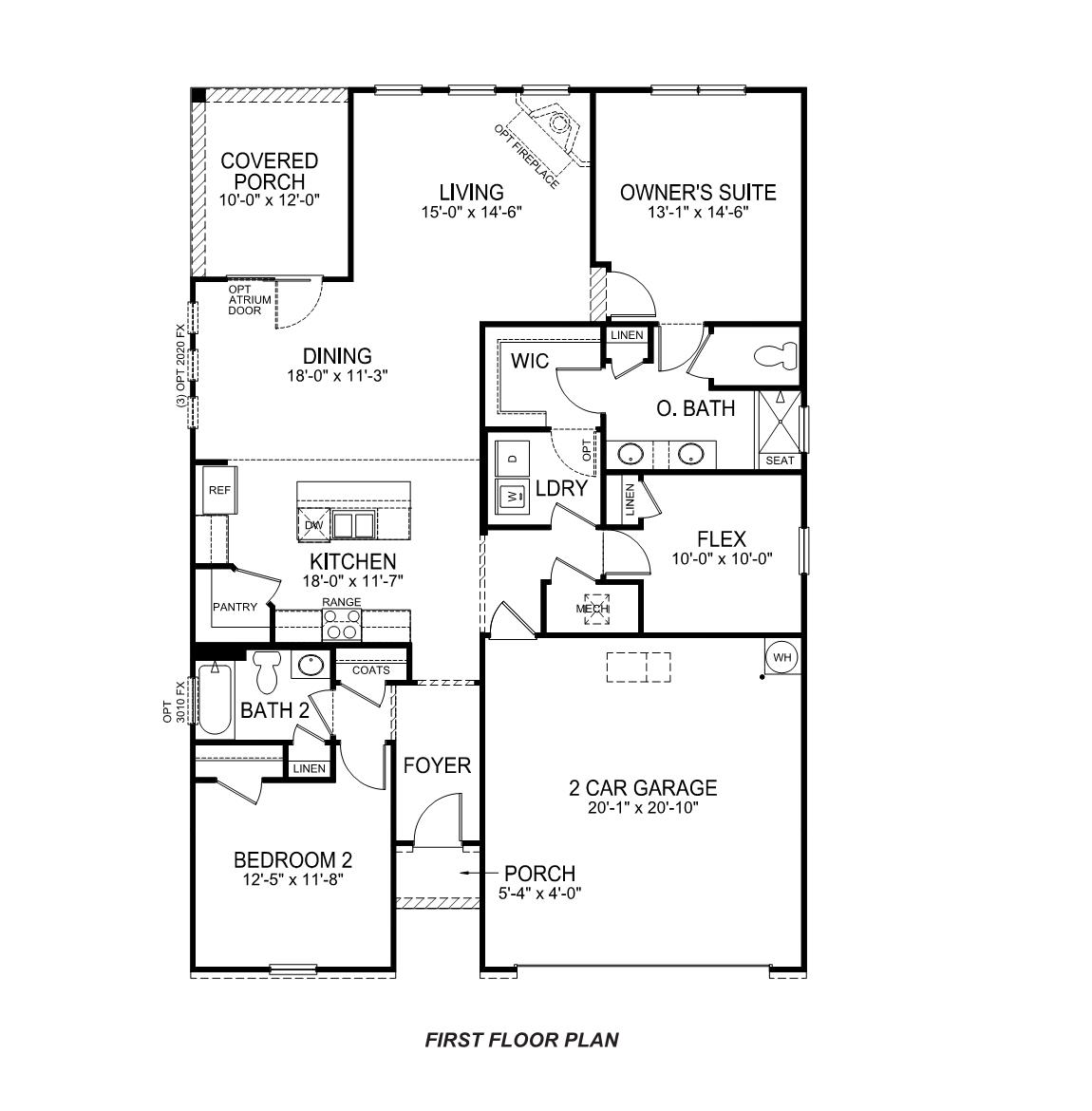 Floor Plan in The Villas at Pine Valley | Boiling Springs, SC | D.R. Horton