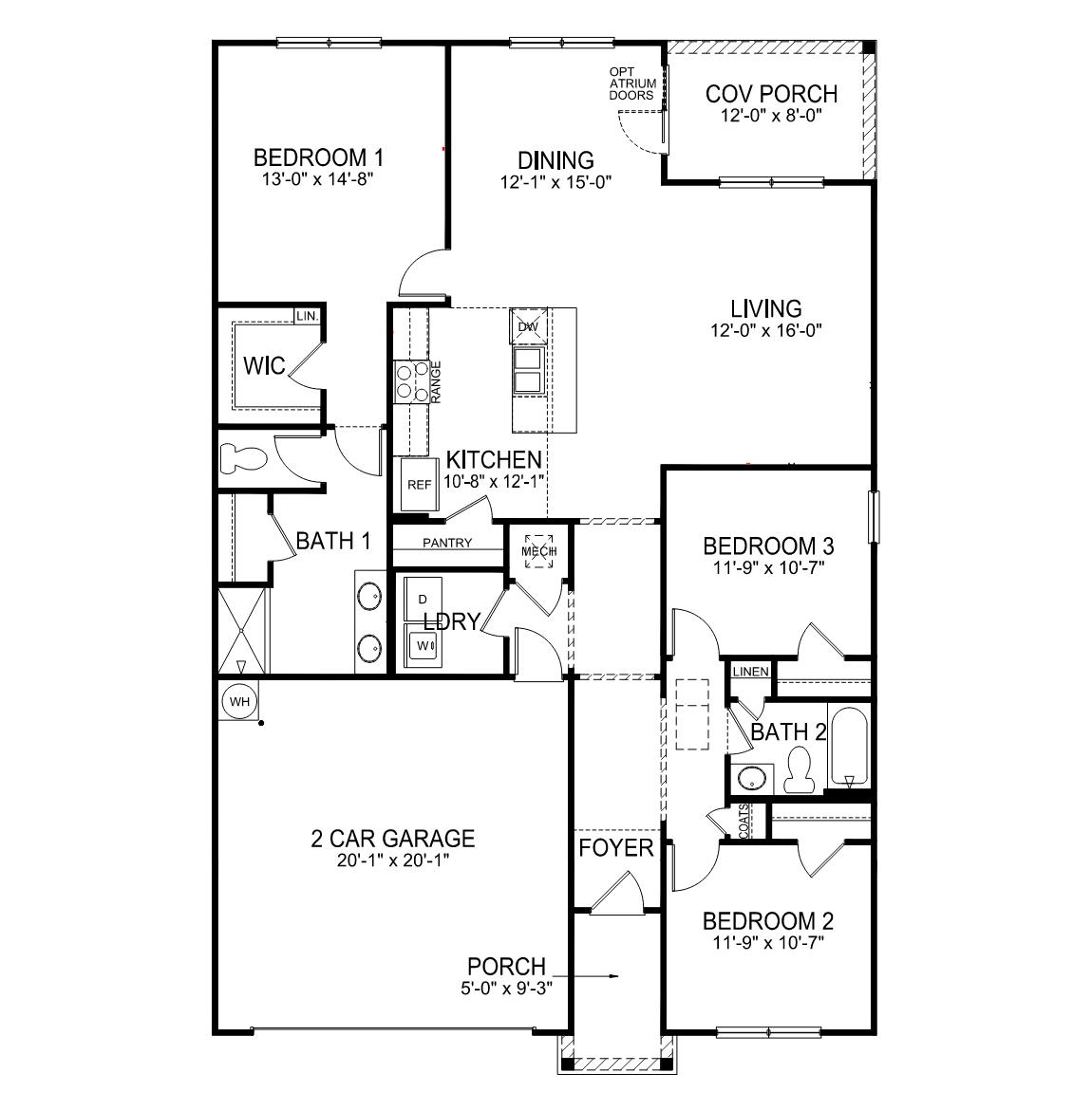 Floor Plan in Paddock Point | Roebuck, SC | D.R. Horton