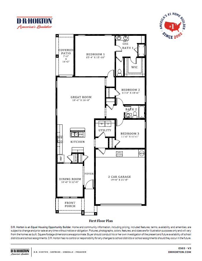Floor Plan in Vista Grande | RIO RANCHO, NM | D.R. Horton